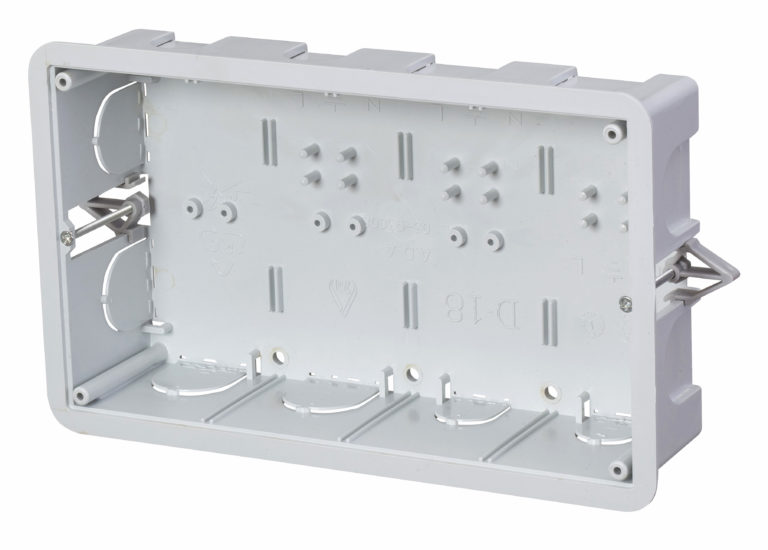 קופסא D-18 תחת הטיח 8 מודול ריקה | ע.ד.א פלסט